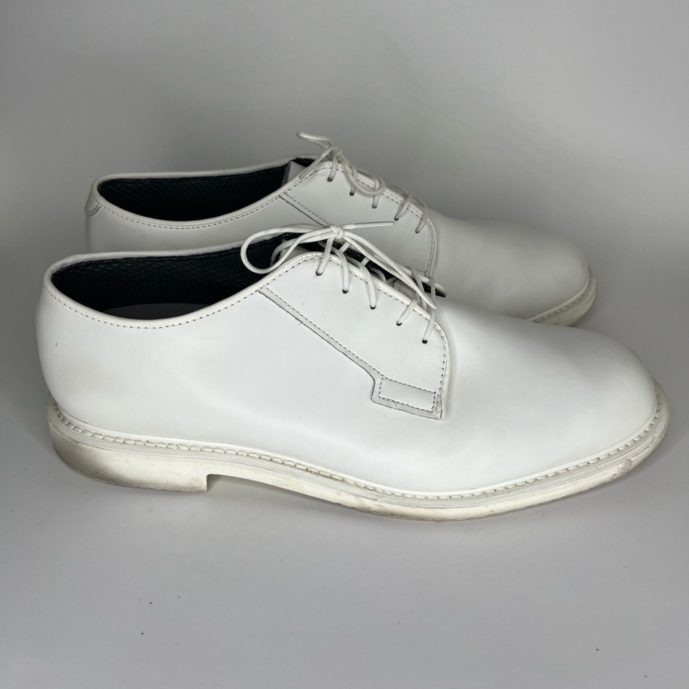 Bates Lites Uniform White Leather Shoes Men Sz 11e Oi… - Gem